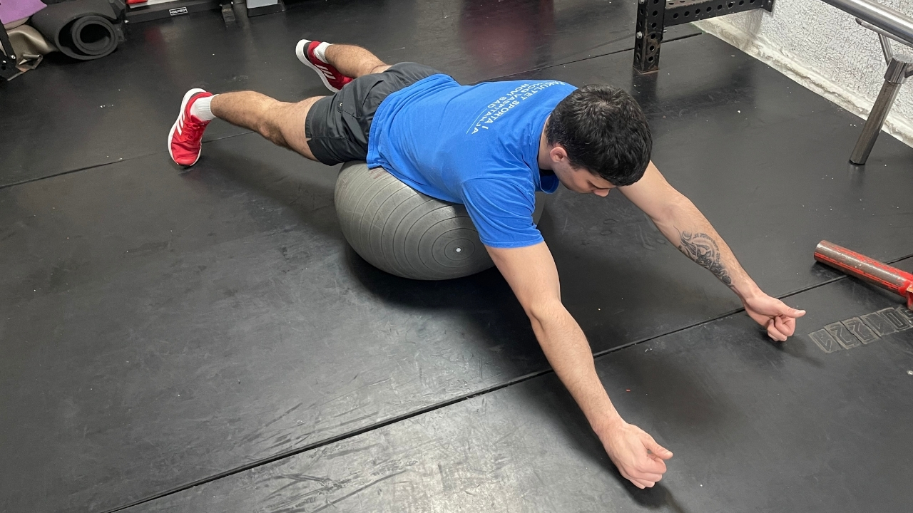 How to Do a Prone Ball Cobra Exercise on a Stability Ball | Functional ...